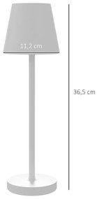 Stolní LED lampa, dotyková, bílá B31-456V00WT