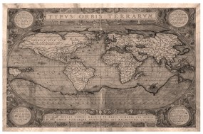 Obraz na plátně - Starožitný mapa světa 1102FA (75x50 cm)