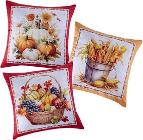 Sada 3 ks povlaků na polštářky PUMPKINS 45 x 45 cm