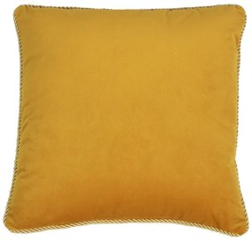 Sametový medově zlatý polštář Golly - 45*45*10cm