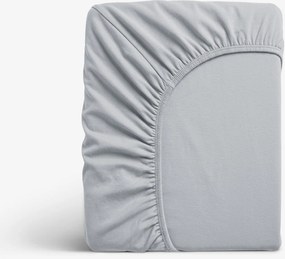 Goldea jersey elastické prostěradlo - šedé 120 x 200 cm