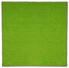 Vopi, Kusový koberec Eton zelený 41 čtverec, 80x80, zelená, ložnice