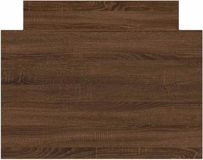 Rám postele s hlavovým a nožním čelem hnědý dub 90 x 200 cm 3203809