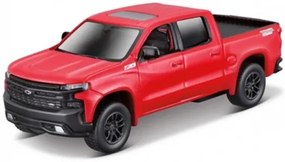 Maisto Chevrolet Silverado Z71 2019, Červené 1:52