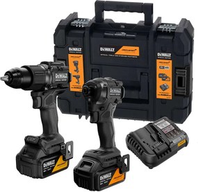 DeWALT - 18V AKU sada příklepové vrtačky a rázového utahováku, McLaren, 2x aku 4,0 Ah Li-Ion XR, nabíječka DCK2222MM2T