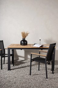 Jídelní stůl Panama, černá, 210x90x75