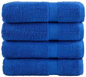 Prémiové ručníky SOLUND 4 ks modré 50x100 cm 600 g/m² 137186