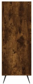 Petromila Knihovna kouřový dub 69,5 x 32,5 x 90 cm kompozitní dřevo
