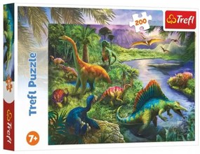 Puzzle Dinosauři 200 dílků 48x34cm v krabici 33x23x4cm