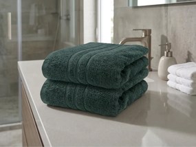 Ručník Comfort 50 x 100 cm tmavě zelený, 100% bavlna