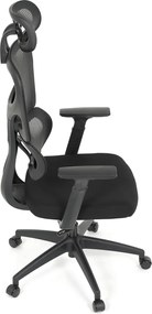Ergonomická kancelářská židle LEXON - černá síťovina