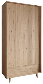 Šatní skříň Trikso 2D1SZ, Barva dřeva: dub artisan