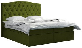 Eka Kontinentální čalouněná postel Exclusive - Fresh (140x200 cm) Barva látky - Fresh: Olivová (12)