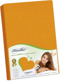 Bellatex Prostěradlo jersey Oranžová 160x200 cm