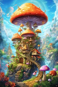 Obraz - Kouzelná houbová říše - Série - Pohádkové království