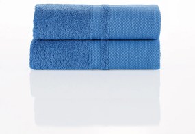 4Home Bavlněný ručník Deluxe modrá, 50 x 100 cm, sada 2 ks, 50 x 100 cm