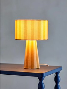 Žlutá látková stolní lampa s textilním stínidlem (výška 30 cm) Emmie – Bloomingville