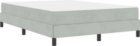 Postel s boxspringem s matrací Světle šedá 140 x 190 cm textil 3398689