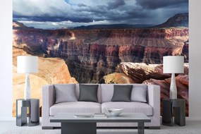 DIMEX | Samolepicí vliesová fototapeta na zeď Impozantní Grand Canyon MA-5-1704 | 375 x 250 cm | krémová, hnědá, šedá