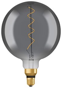 Kouřová LED stmívatelná žárovka E27 4 W GLOBE VINTAGE, teplá bílá