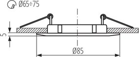 Podhledové svítidlo Kanlux LUTO CTX-DS02B-AB 02584