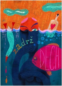 Magda Andresová | Zadrž dech Rám: Černý, Velikost: 70 x 50 cm
