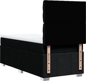 Box spring postel s matrací černá 100 x 200 cm textil 3291588