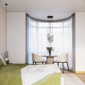 Sollux Lighting Závěsné svítidlo BRINA 3P černé