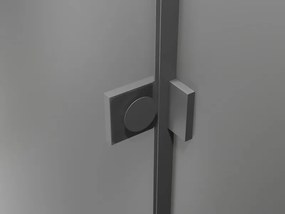 Mexen Lunar-B sprchové dveře otevíratelné levé 140 cm, transparentní, gun metal - 832S-140-050-95-00-L