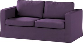 Potah na pohovku IKEA Karlstad 2-místná , nerozkládací, dlouhý barva fialová látka pletený vzor