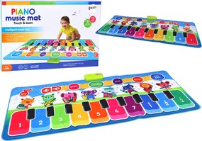 LEAN Toys Interaktivní hrací podložka na tanec s hudebními nástroji a zvuky