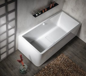 Polysan MARLENE CURVE R MONOLITH vana 175 x 75 x 63 cm obdélníková pravá 72034MCR