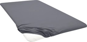 Biberna Jersey napínací prostěradlo na matracový topper, 90-200 x 200 cm. (antracitová, 90-100 x 200 cm)