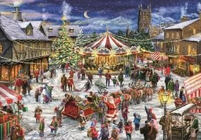 Clementoni PUZZLE Vánoční trhy / 1500 dílků / od 10 let