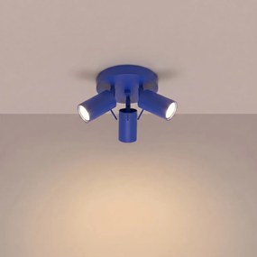 Sollux Lighting Stropní svítidlo RING 3P ultramarínové