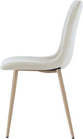 Béžová sametová židle LAVA CAMEL BEIGE