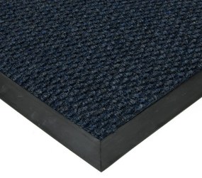 Modrá textilní zátěžová vstupní čistící rohož Fiona - 120 x 170 x 1,1 cm