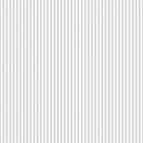 Šedo-bílá vliesová tapeta na zeď, proužky, pruhy, 14869, Happy, Parato