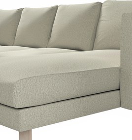 Potah na pohovku IKEA Norsborg 4-místná se šezlongem barva béžová látka pletený vzor