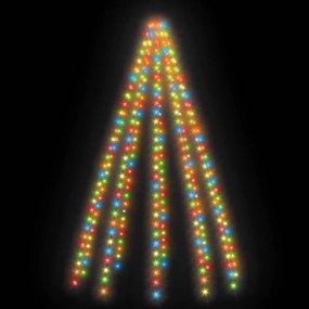 Světelná síť na vánoční stromek 250 barevných LED diod 250 cm