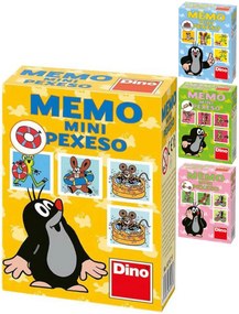 DINO Hra pexeso memo mini Krtek (Krteček) 4 druhy *SPOLEČENSKÉ HRY* dn601079