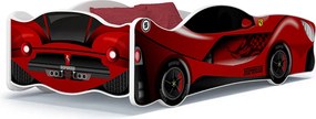 Dětská postel auto MICHAEL 160x80 cm - červená (21)