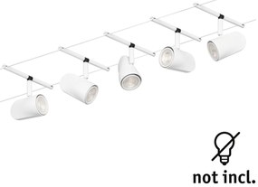 Paulmann 94467 CorDuo Cup Basic, bílý lankový systém, 5x max 10W LED 12V, 500cm