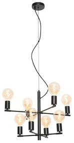 Moderní závěsná lampa černá 8-světel - Osprey