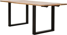 Rozkládací jídelní stůl Ingenue 180-280 cm hnědý / černý