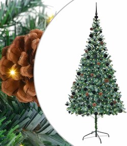 Umělý vánoční stromeček s stojanem Zelená 210 cm PVC a Ocel 3396724