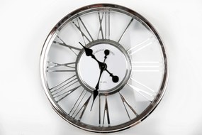XXXLutz NÁSTĚNNÉ HODINY barvy stříbra, průhledné 45 cm - Nástěnné hodiny - 0051730007