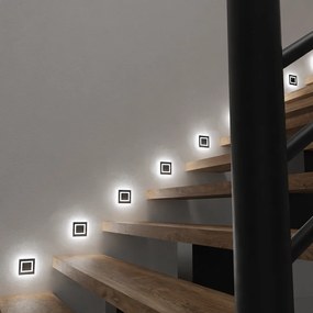 Schodišťové LED svítidlo Evra, 1x LED 0,6w, 4000k, s