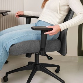 Ergonomické křeslo MOLFETA tmavě šedé