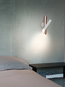 Nástěnná lampa Tubes 2 Barva:: měď/bílá, Stmívatelnost:: na svítidle